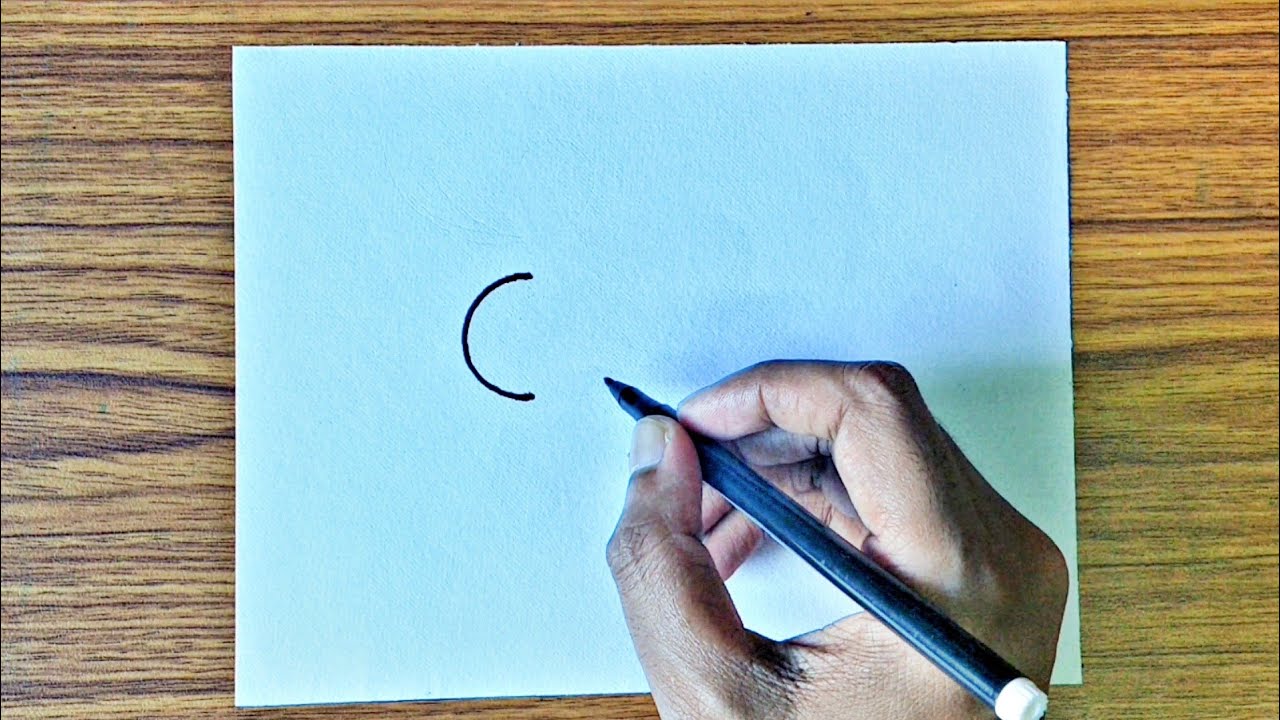 How to Draw Spectacles(Glasses) using Alphabet "c"| c se Chasma Drawing ...
