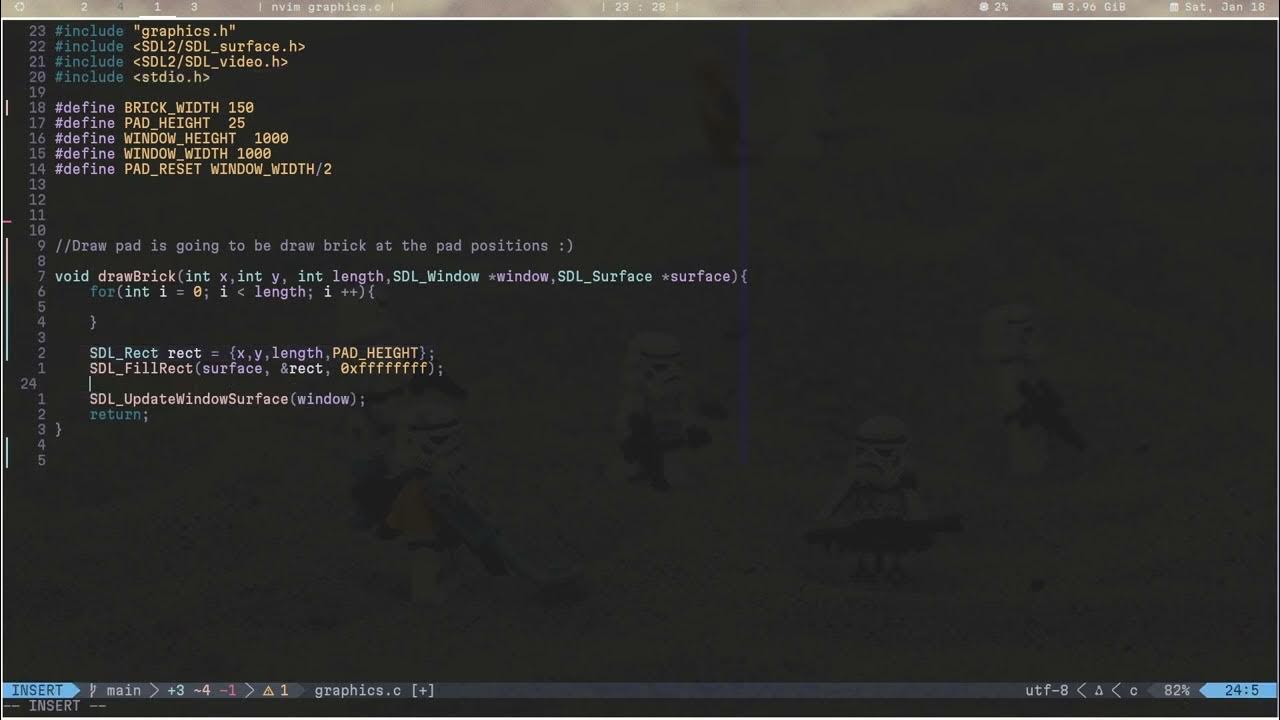 Graphics for arcanoid | Programming every day until idk, i feel like stopping i guess | DAY 31 ...