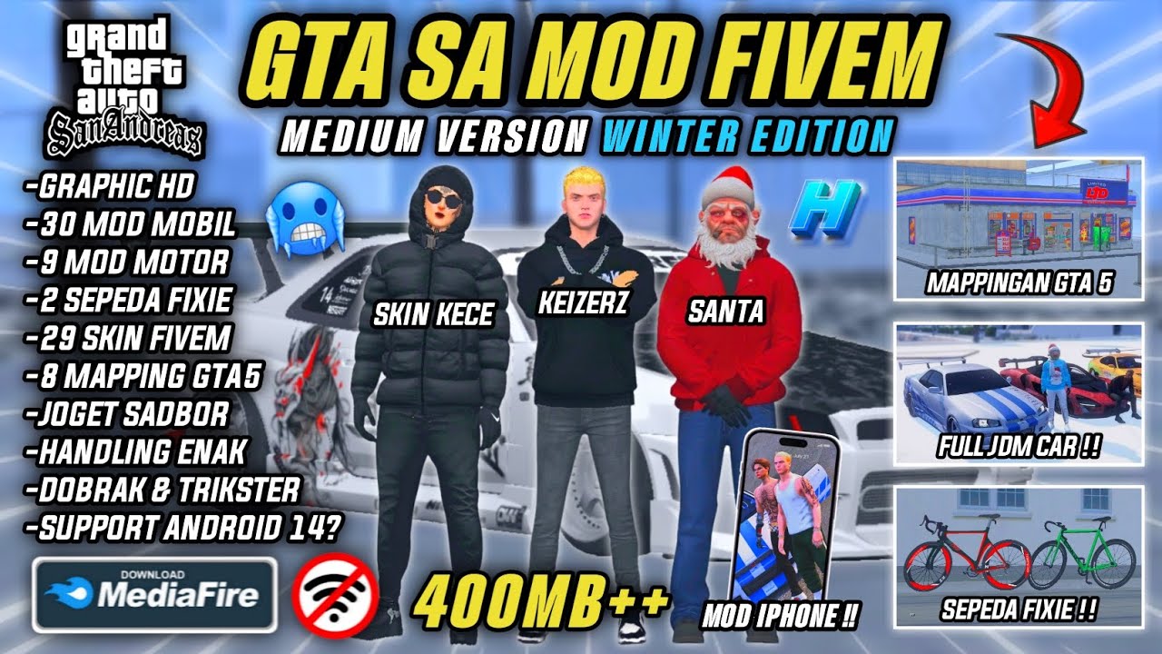 SHARE‼️MODPACK FIVEM MEDIUM V1 WINTER EDITION FULL JDM DRIFT & MAPPING ...