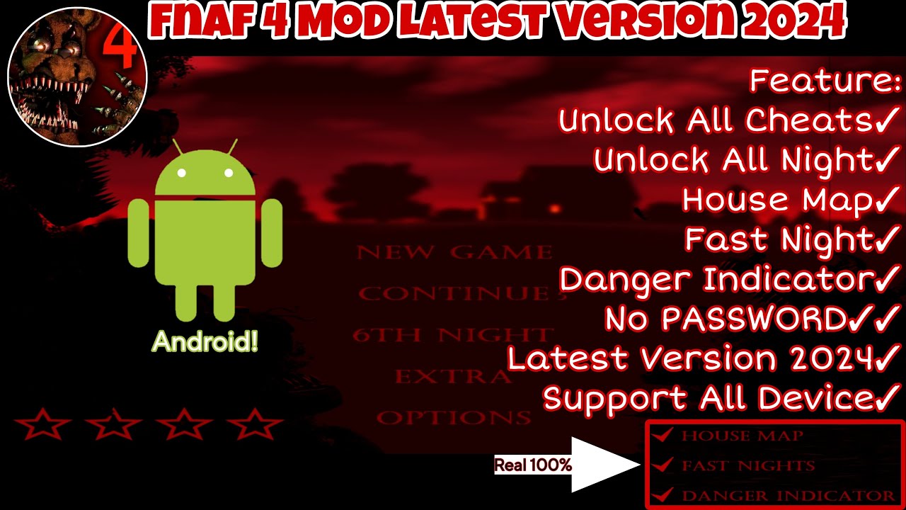 Fnaf 4 Mod Latest Version Unlock All Cheats GamePlay+Download (GamePlay ...