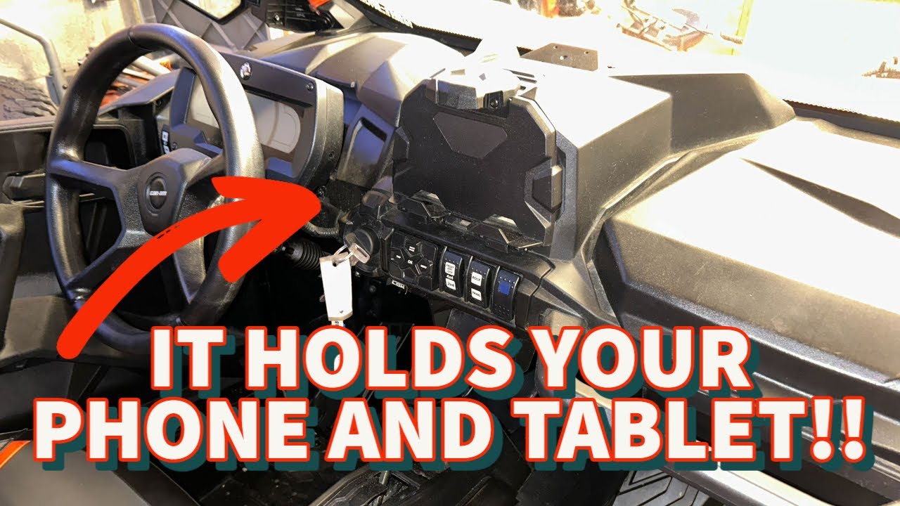 ELECTRONIC DEVICE HOLDER FOR CAN AM MAVERICK SPORT 1000R XRC! - YouTube