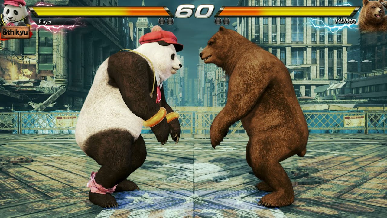 Tekken 7 Gameplay | Panda Vs Kuma | Tekken 7 Gameplay PC - YouTube