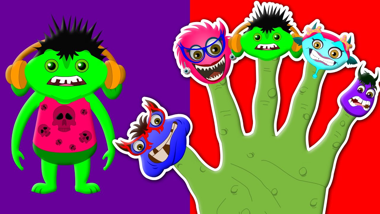Finger Family Monsters | Finger Family Songs For Kids And Children ...