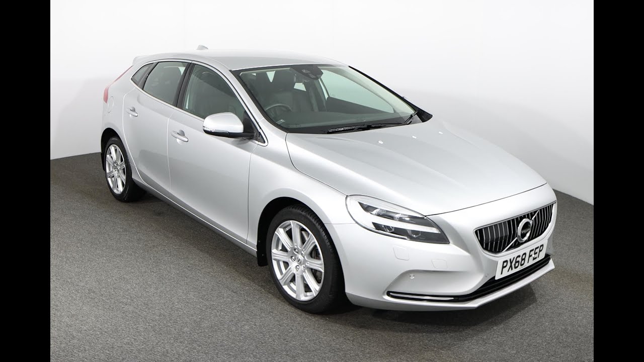 VOLVO V40 D3 Inscription Finished in Bright Silver Metallic Reg PX68FEP ...