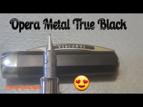 Visconti Opera Metal True Black - YouTube