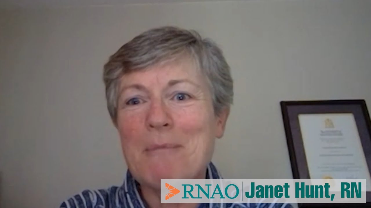 RNAO In The Zone with Janet Hunt - YouTube