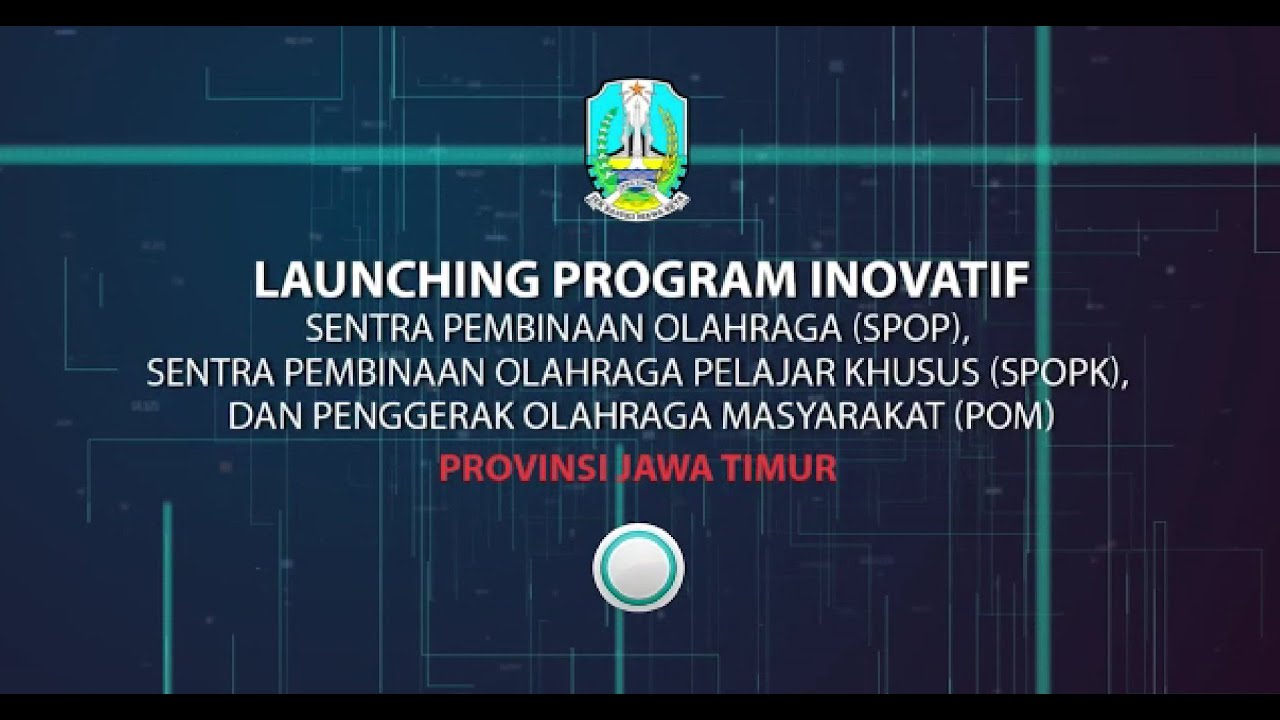 LAUNCHING 3 PROGRAM INOVATIF DISPORA JATIM : POM, SPOP, DAN SPOPK - YouTube
