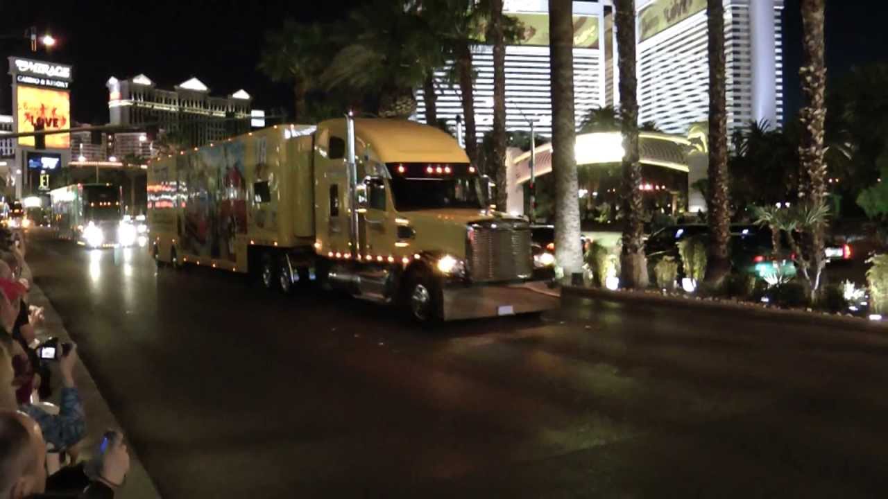 NASCAR Haulers - Las Vegas - Full Parade - Hi Def - YouTube