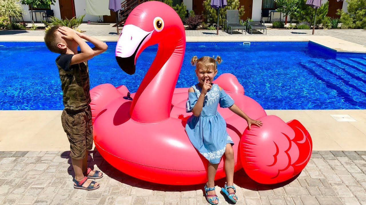 Vania and Mania play Hide and seek | Fun game with Giant toys - YouTube
