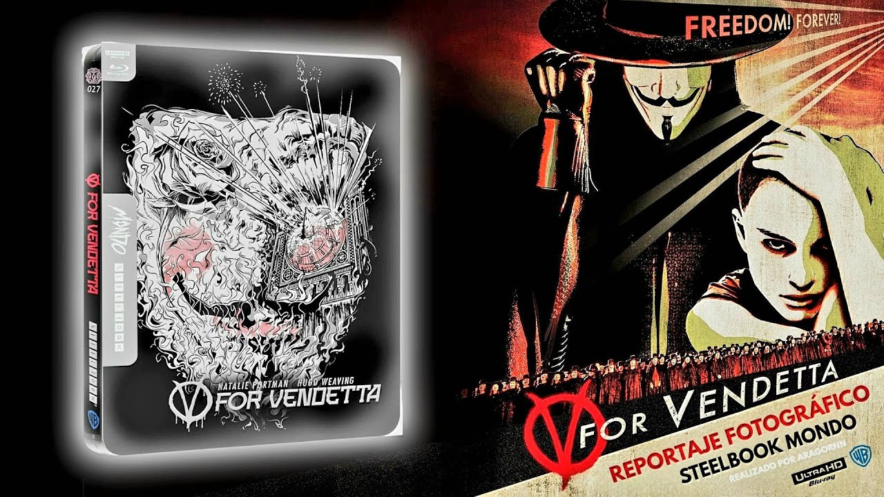 V de Vendetta | Reportaje Fotográfico Edición Steelbook Mondo | 4K UHD ...