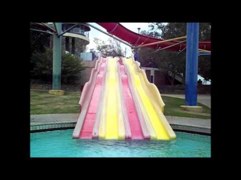 Warm water slide Forever Resort Badplaas South Africa - YouTube