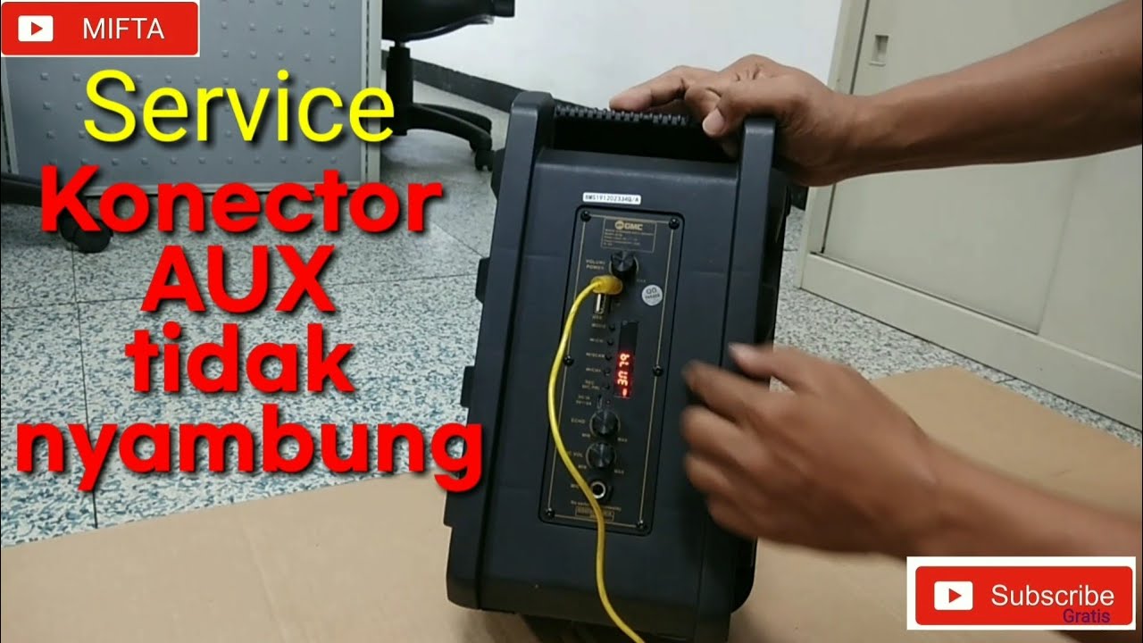 Servis konector AUX (nggak konek) speaker GMC 897M by mifta - YouTube