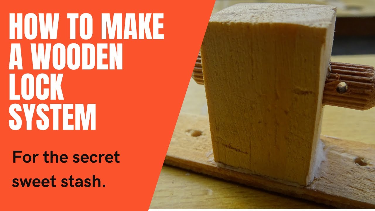 How to make a wooden lock system for secret sweets stash. - YouTube