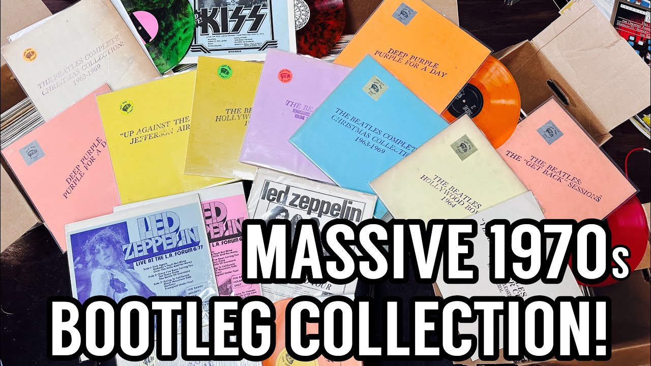Massive 70s Bootleg Vinyl Collection Found! Beatles, Led Zeppelin ...