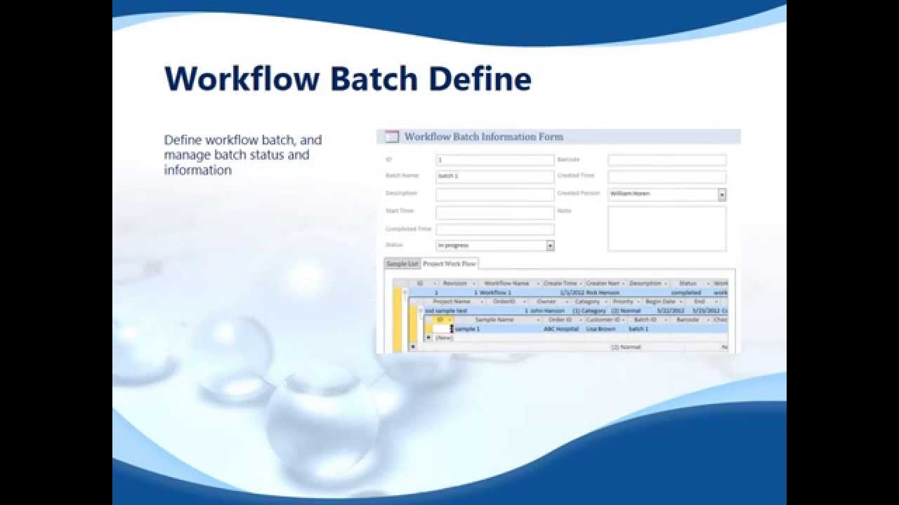 MS Access Based LIMS software by www.simplelimssoftware.com - YouTube