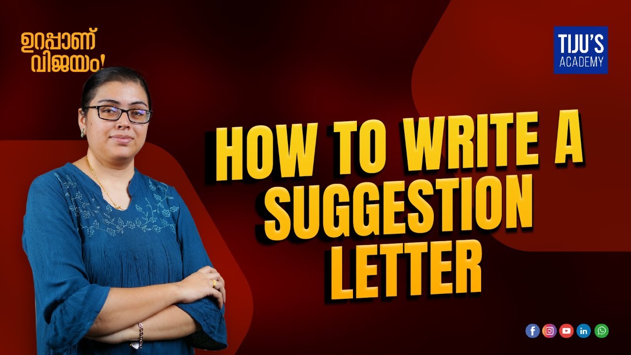 IELTS General | How to write a Suggestion Letter? - YouTube
