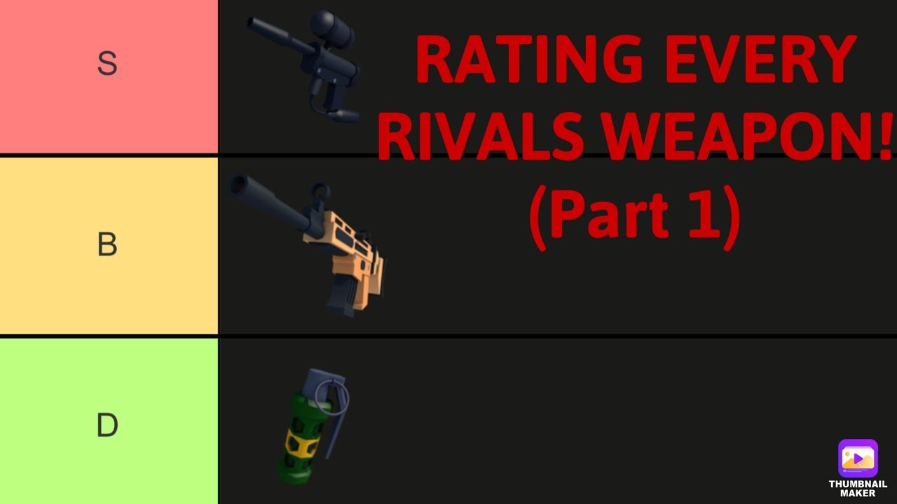 Rating Every Rivals Weapon! (Part 1) - YouTube