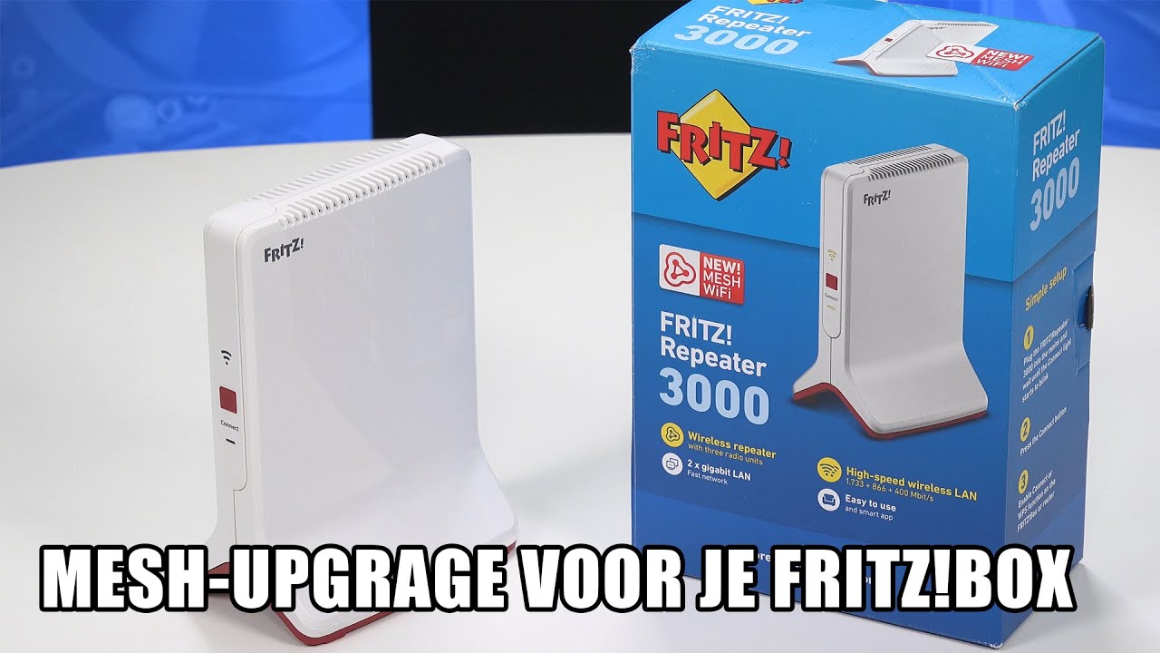 Fritz!Repeater 3000: Mesh-upgrade voor AVM Fritz!box - YouTube
