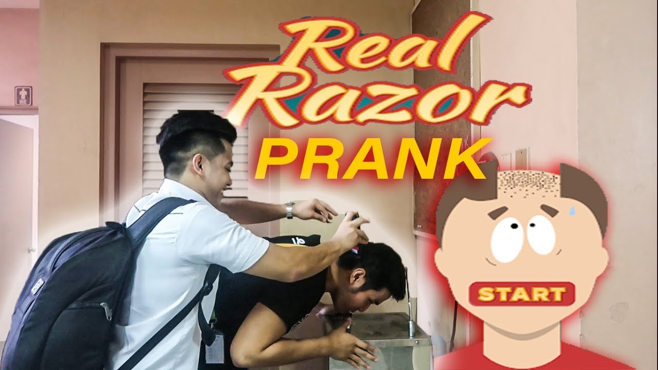 RAZOR APP PRANK **he got mad** - YouTube