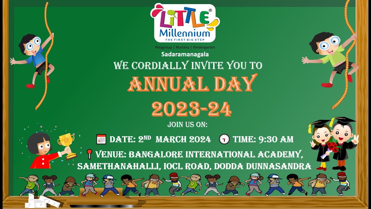 Little Millennium Sadaramangala 2nd Annual Day Celebration - YouTube