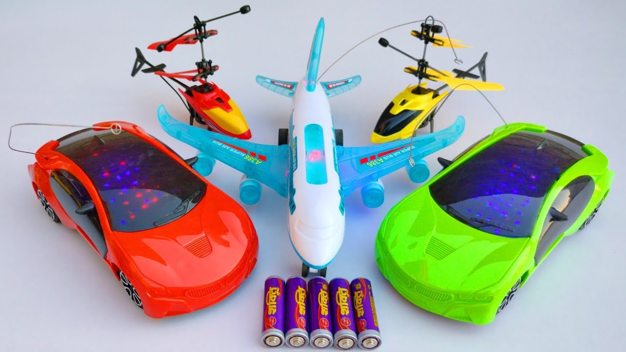 3D Lighting Mini Airbus A380 and 3D Lighting Rc Car | Rc Helicopter ...