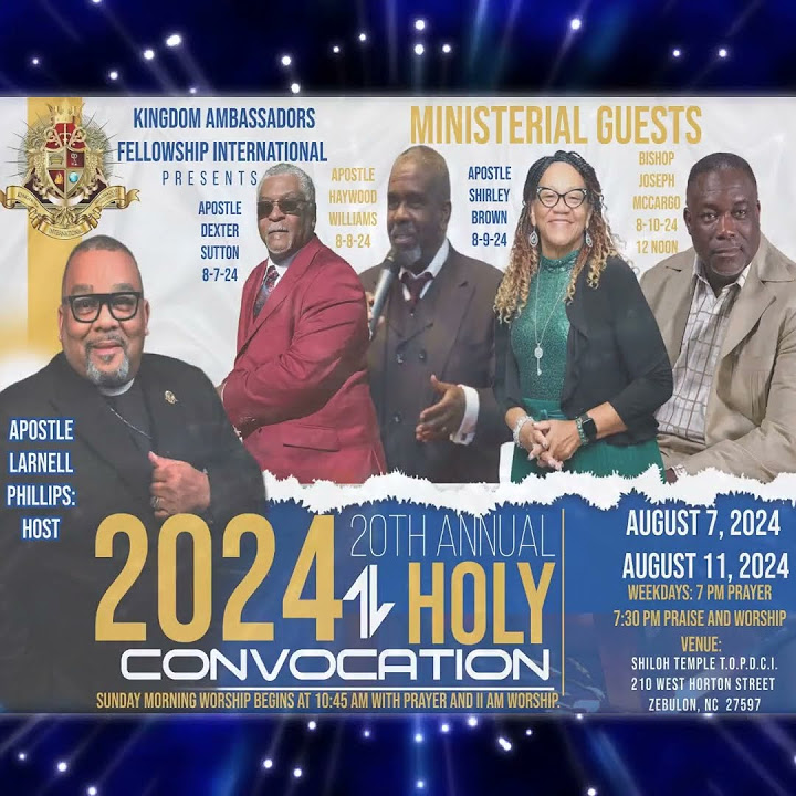 Kingdom Ambassadors Fellowship International 20th Annual Holy ...