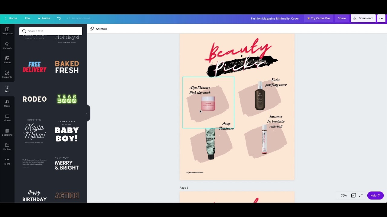 How To Make A Magazine On Canva Tutorial YouTube How To Make A Magazine On Canva Tutorial YouTube