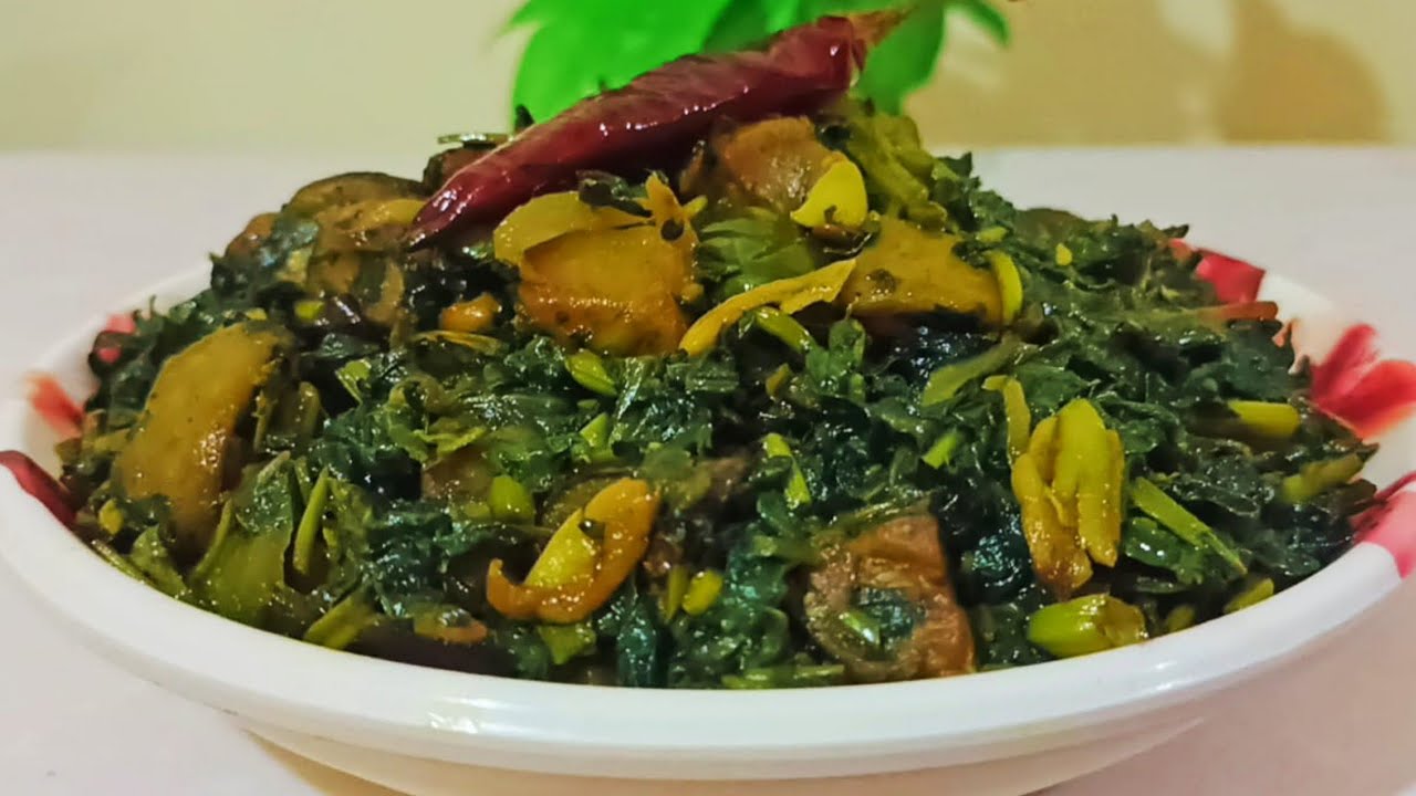 KOLMI SHAK /WATER SPINACH RECIPE কলমি শাকের চচ্চড়ি গরম ভাতে যার স্বাদ ...
