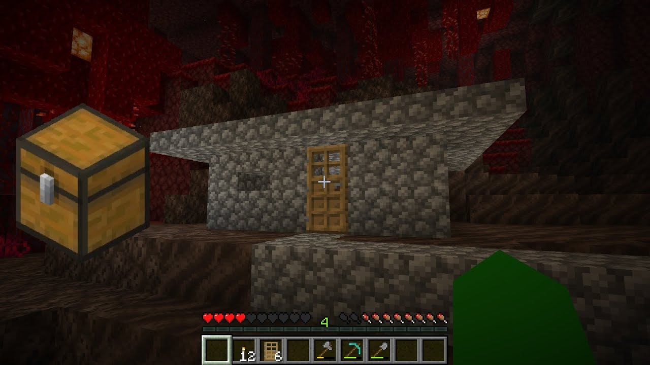 Minecraft survival- Building safe houses in nether. Part 5. - YouTube