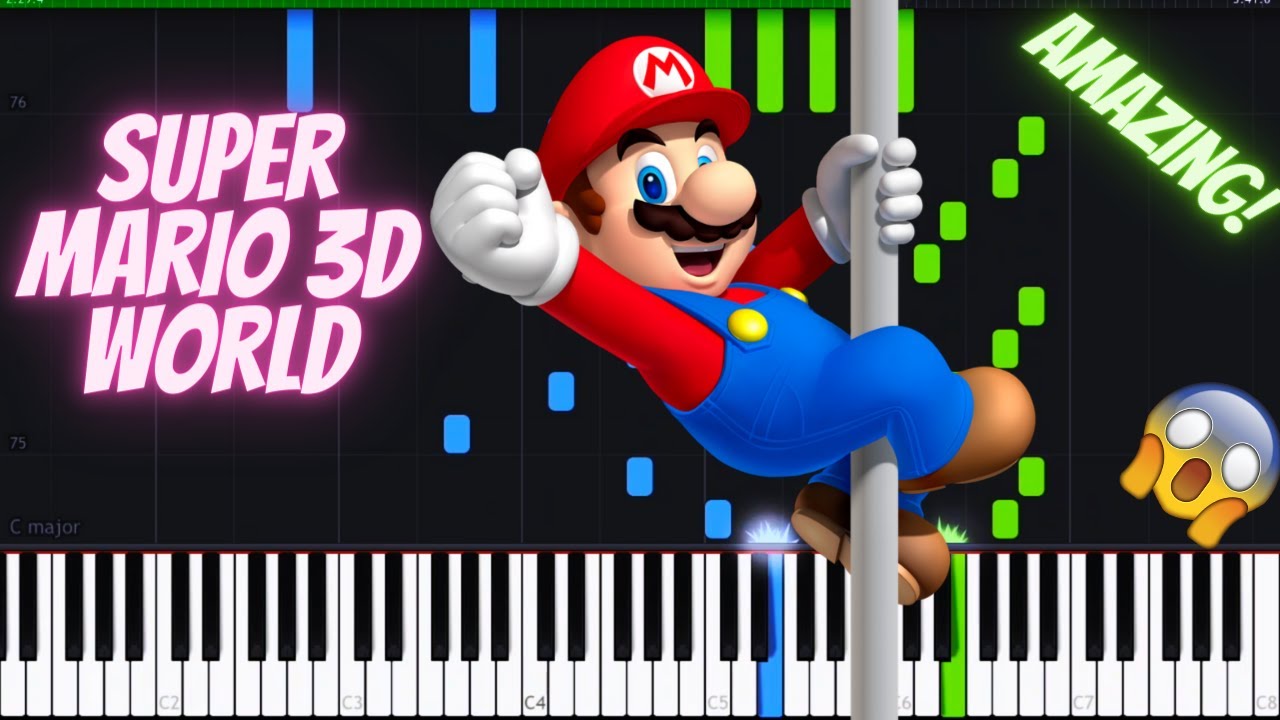 Super Mario 3D World Main Theme Piano Tutorial | Learn How To Play ...