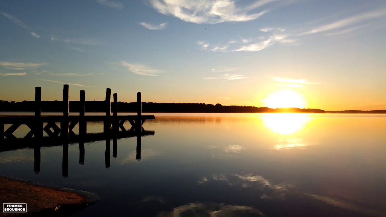 Beautiful Sunrise by the Lake [Frames Sequence] - YouTube