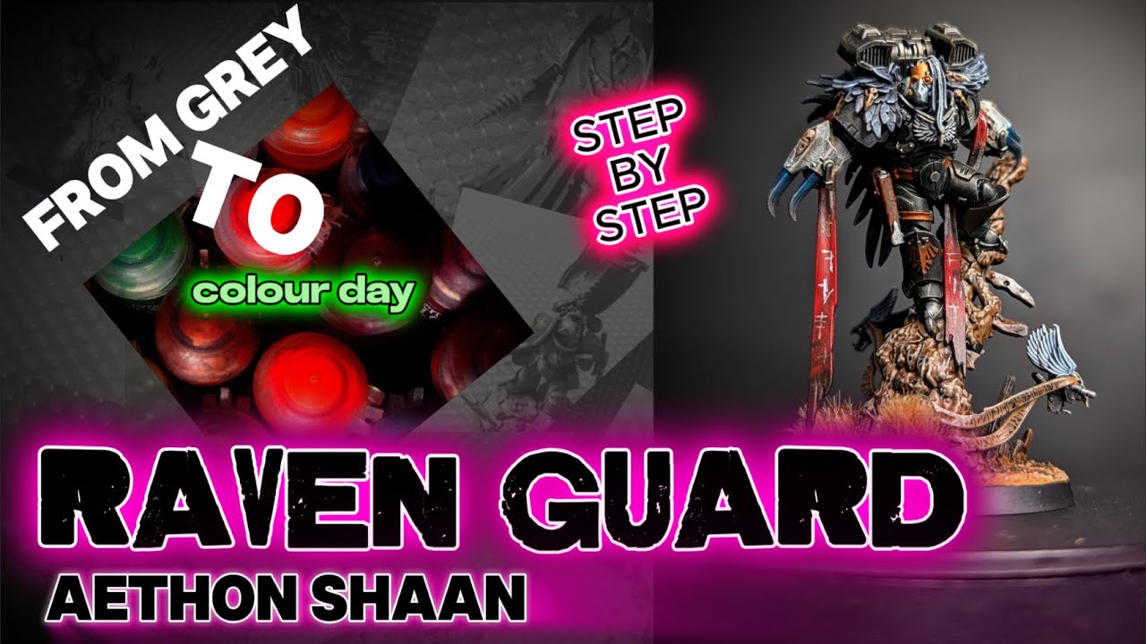 Painting Aethon Shaan — Master of Shadows | Raven Guard | Warhammer 40K ...