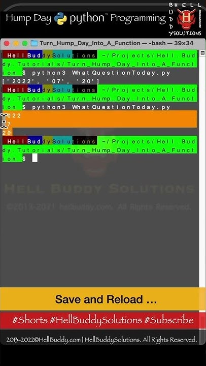 #Shorts – split( ) method for datetime string - HellBuddy Hump Day Python - YouTube