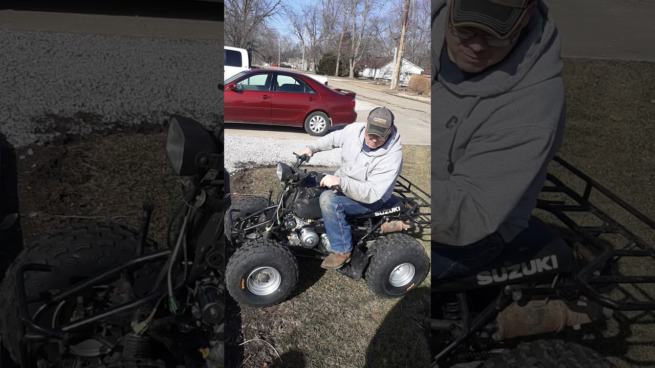 Predator motor and four wheeler frame - YouTube