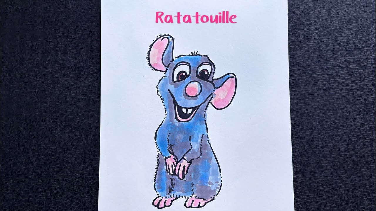 How to Draw Ratatouille Remy The Rat 🐀I How to Draw Ratatouille ...