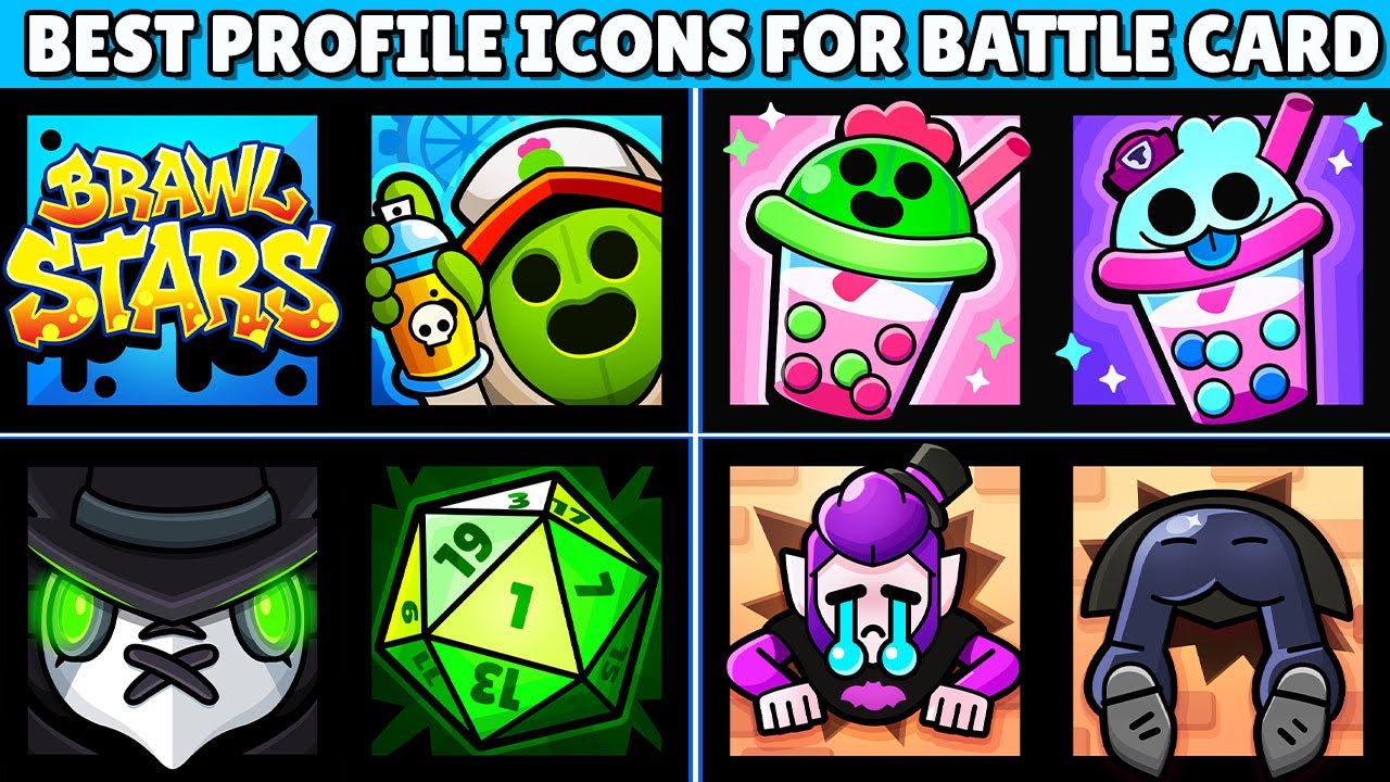 Best Profile Icons For Battle Card | Brawl Stars - YouTube
