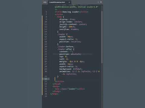 Dancing Loader Animation | HTML CSS - YouTube