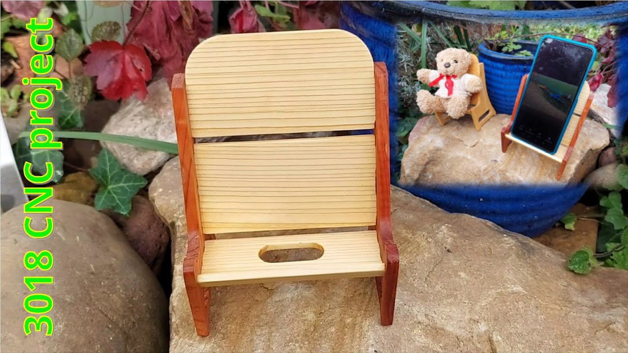 3018 CNC desktop milling machine beginners project: smartphone holder ...