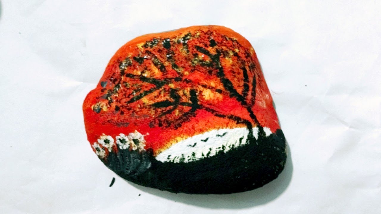 Beautiful sunset on the acrylic barang stone - YouTube