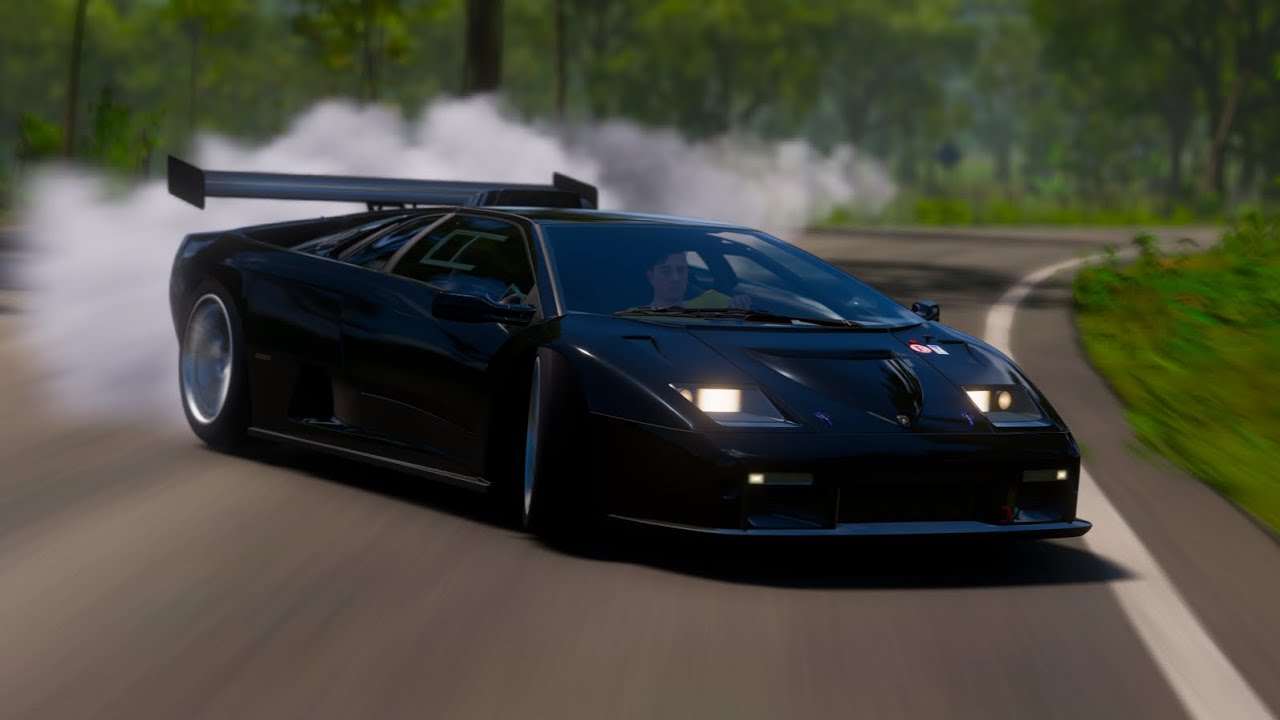 RAW LAMBORGHINI DIABLO GTR DRIFT GAMEPLAY - YouTube