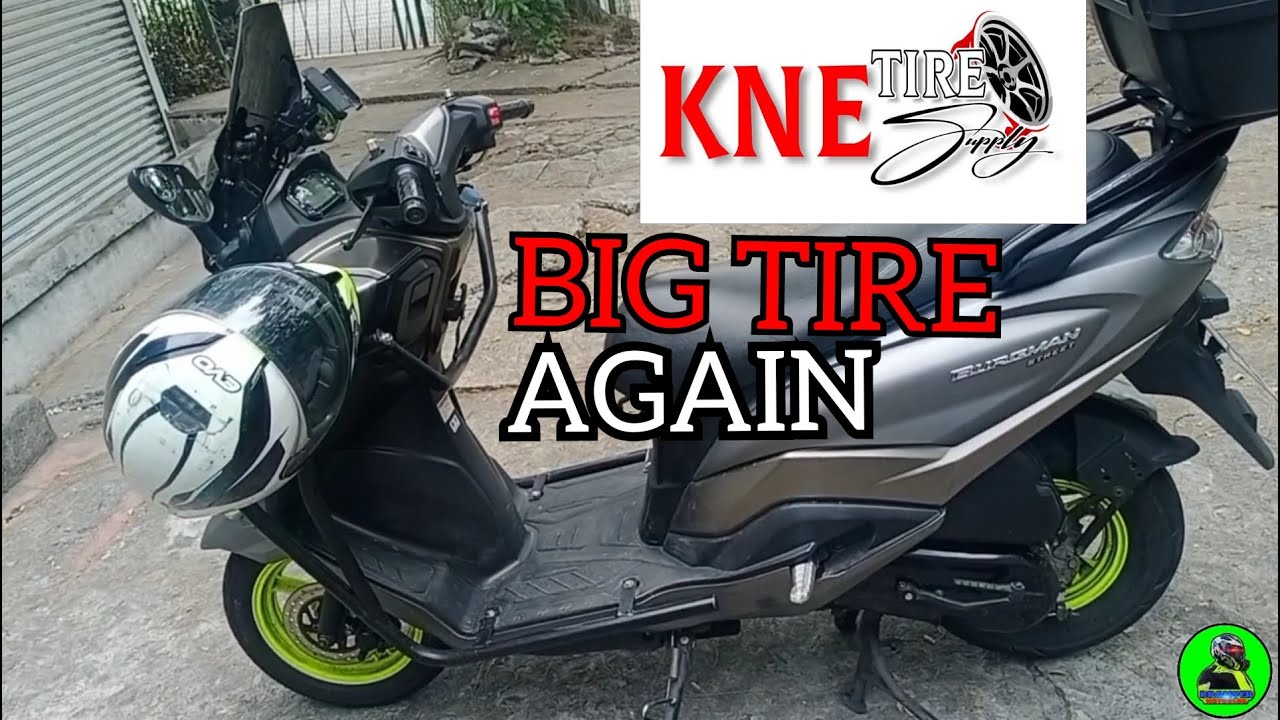 CHANGE BIG TIRE I SUZUKI BURGMAN 2020 - YouTube