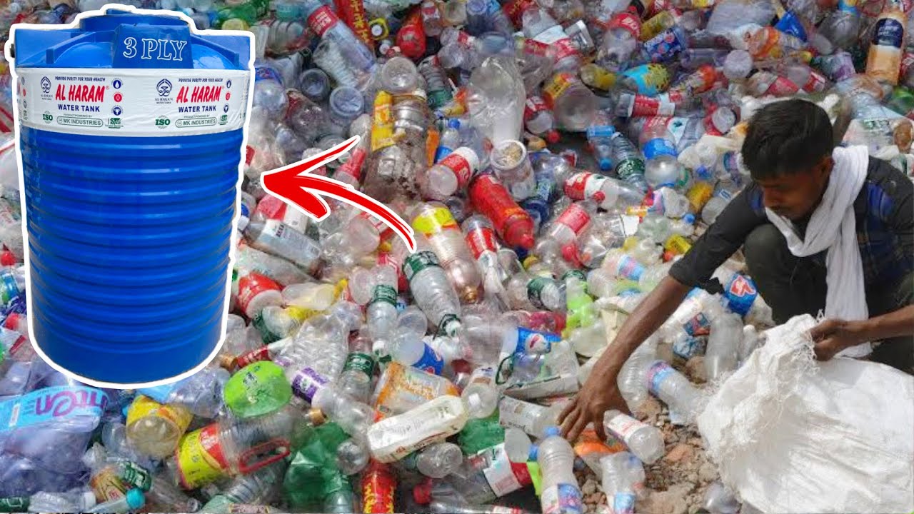How Millions Waste Plastic Bottles Convert into Large Water Tank ...