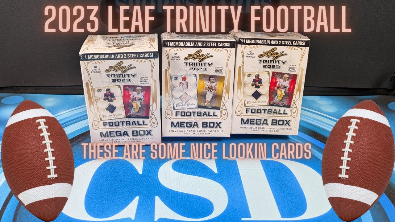 2023 Leaf Trinity Football Mega Box Review. Are Leaf Cards Underrated ...