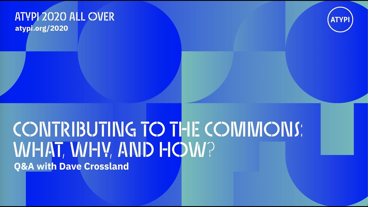 Contributing to the Commons: What, Why, and How? | Dave Crossland ...
