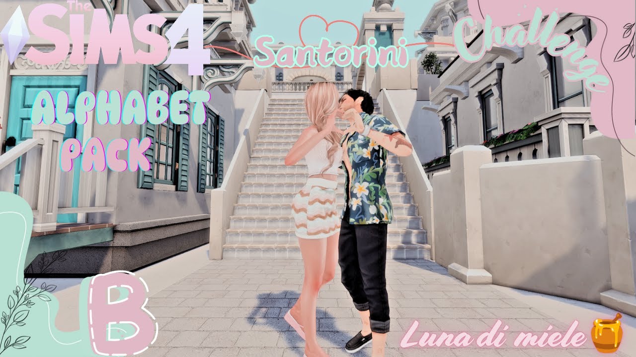 THE SIMS 4|| ALPHABET PACK challenge||Una bellissima LUNA di MIELE🍯 ...