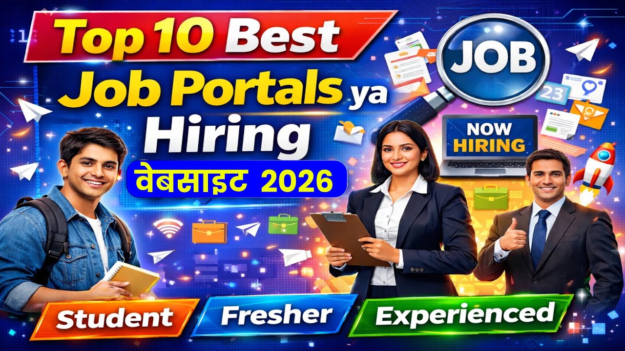 Top 10 Best Job Portals in India 2026 | Jobs for Students, Freshers ...