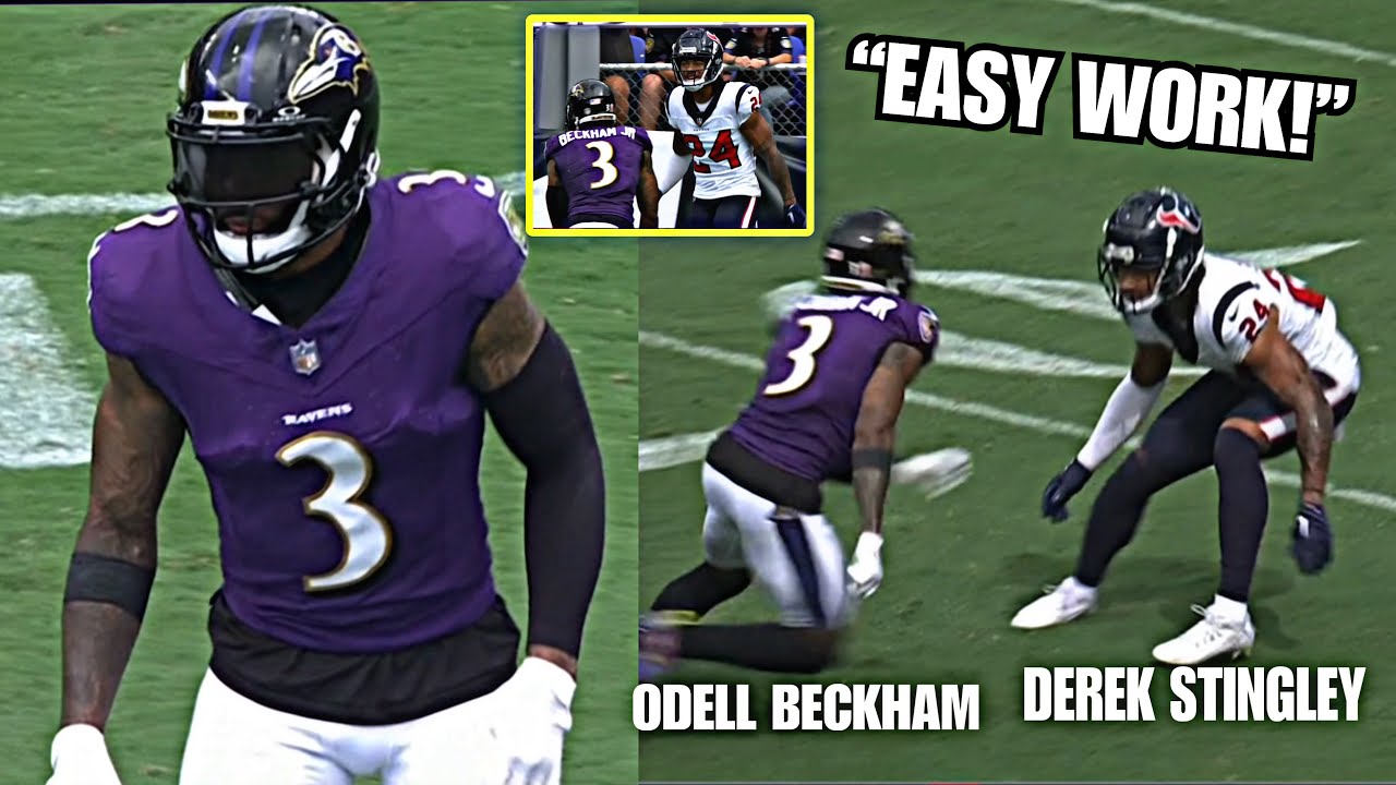 Odell Beckham Jr SH*T TALKS Derek Stingley in RAVENS DEBUT! 😳 .. - YouTube