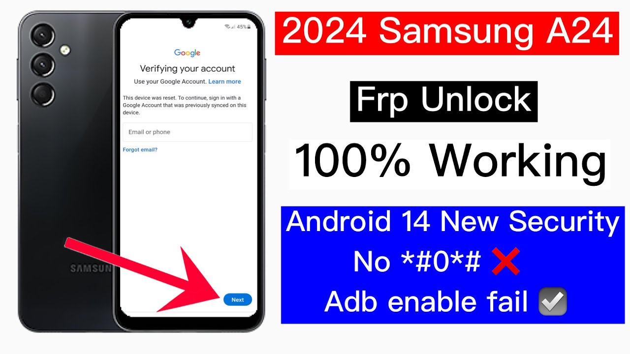 Samsung A24 Frp Bypass 2024 | Samsung a24 remove google lock/Samsung ...