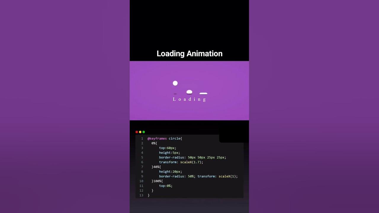 Loading Animation Coding Frontenddeveloper Programming Fullstackdevelopment Webdevelopment
