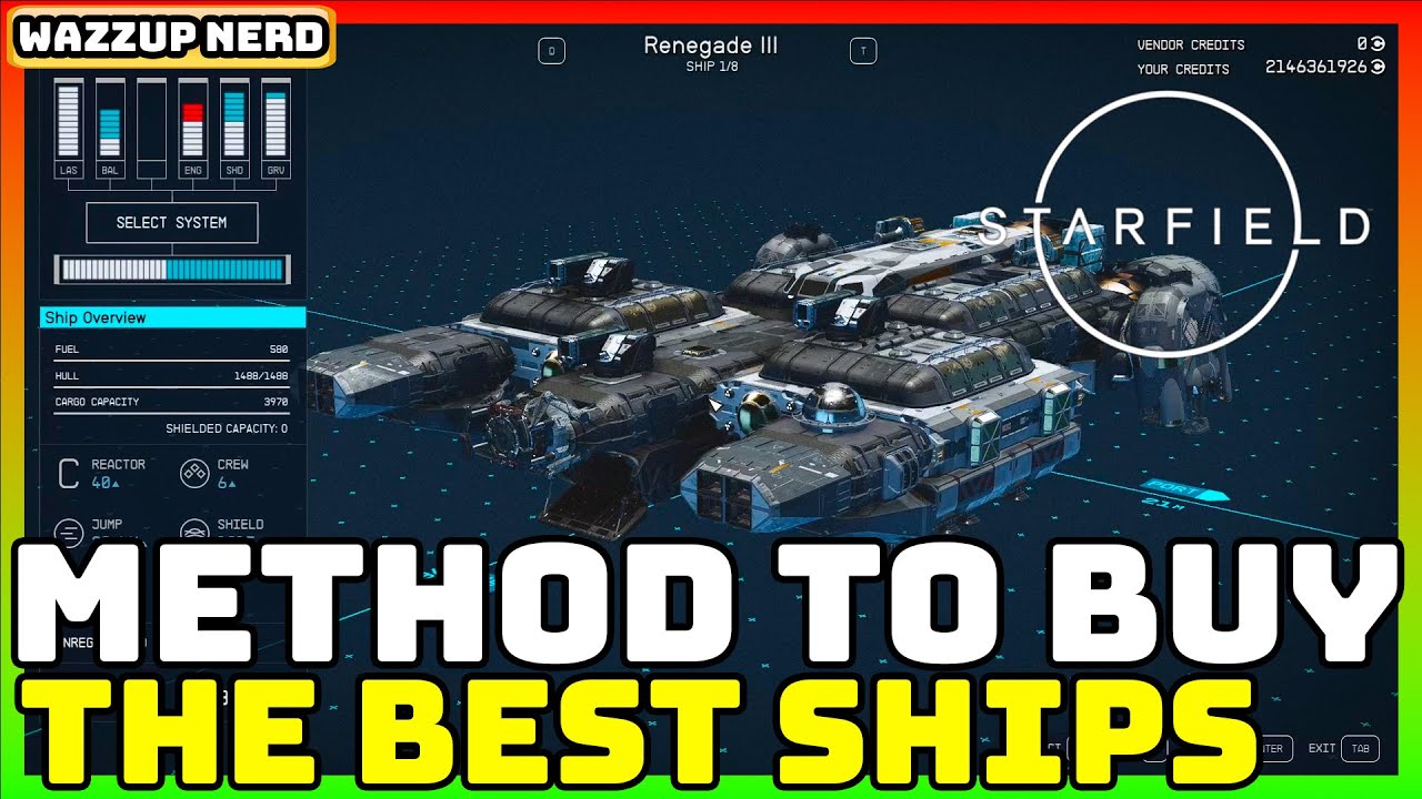 Starfield - Where to Buy Renegade III and Voyager III or Any Ship ...